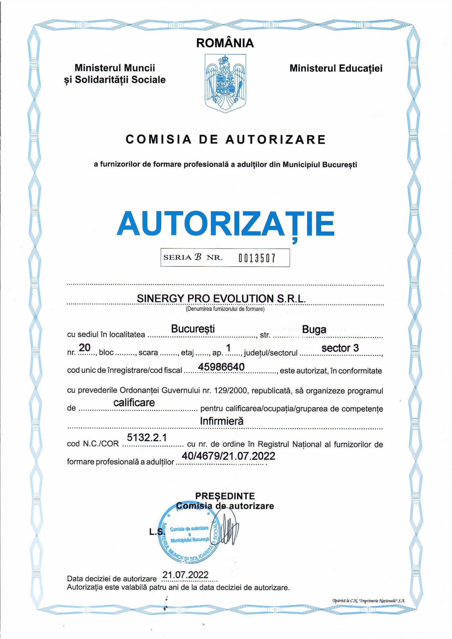 Curs calificare Infirmiera cu incepere imediata - ASOCIATIA VINDECA-TI ...